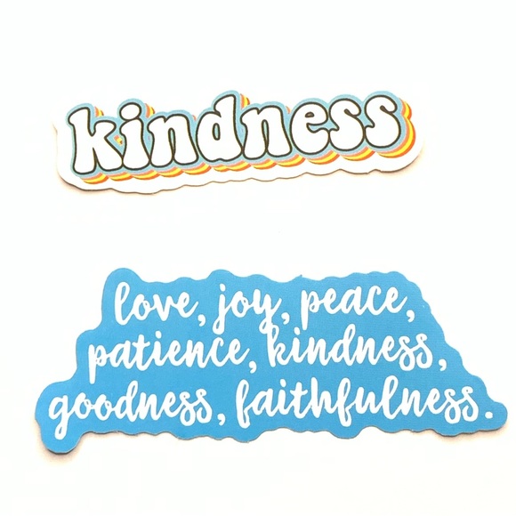 Accessories | 2 Piece Kindness Vinyl Stickers | Poshmark